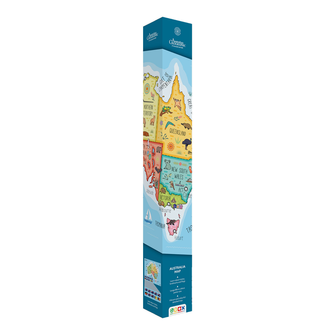 Australian Educational Map – for Kids & Families — Australian Geographic
