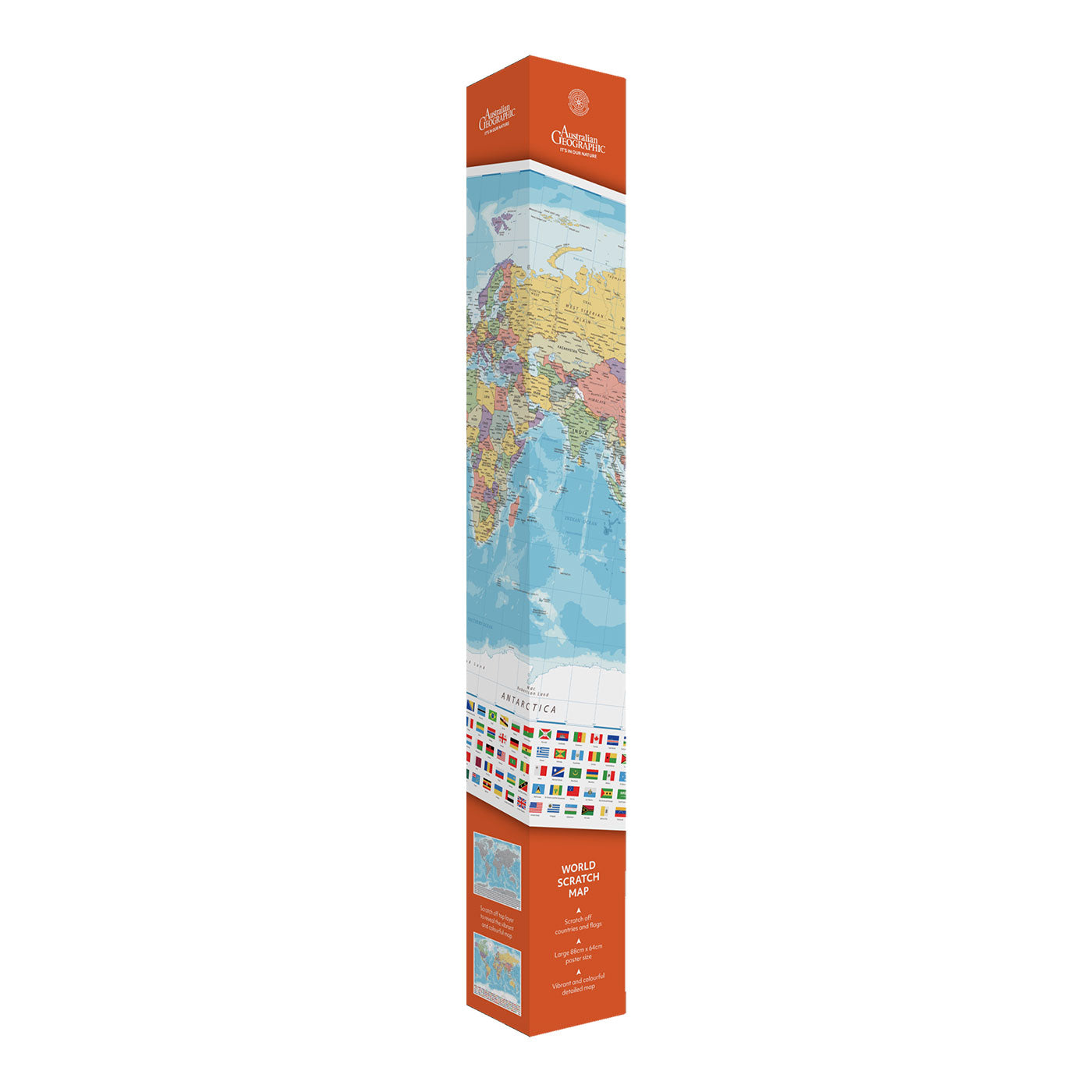 World Scratch Map – Travel Learning Poster — Australian Geographic