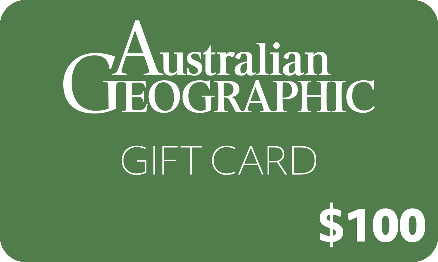 Australian Geographic Gift Card