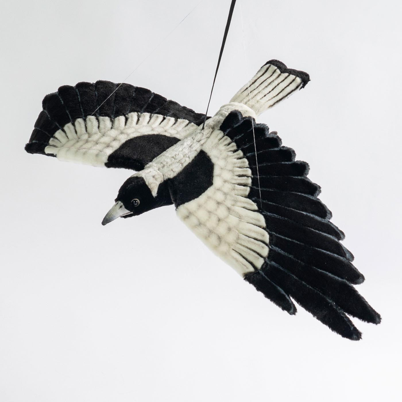 Hansa Magpie Flying - 65cm - Soft Plush Toy | Australian Geographic