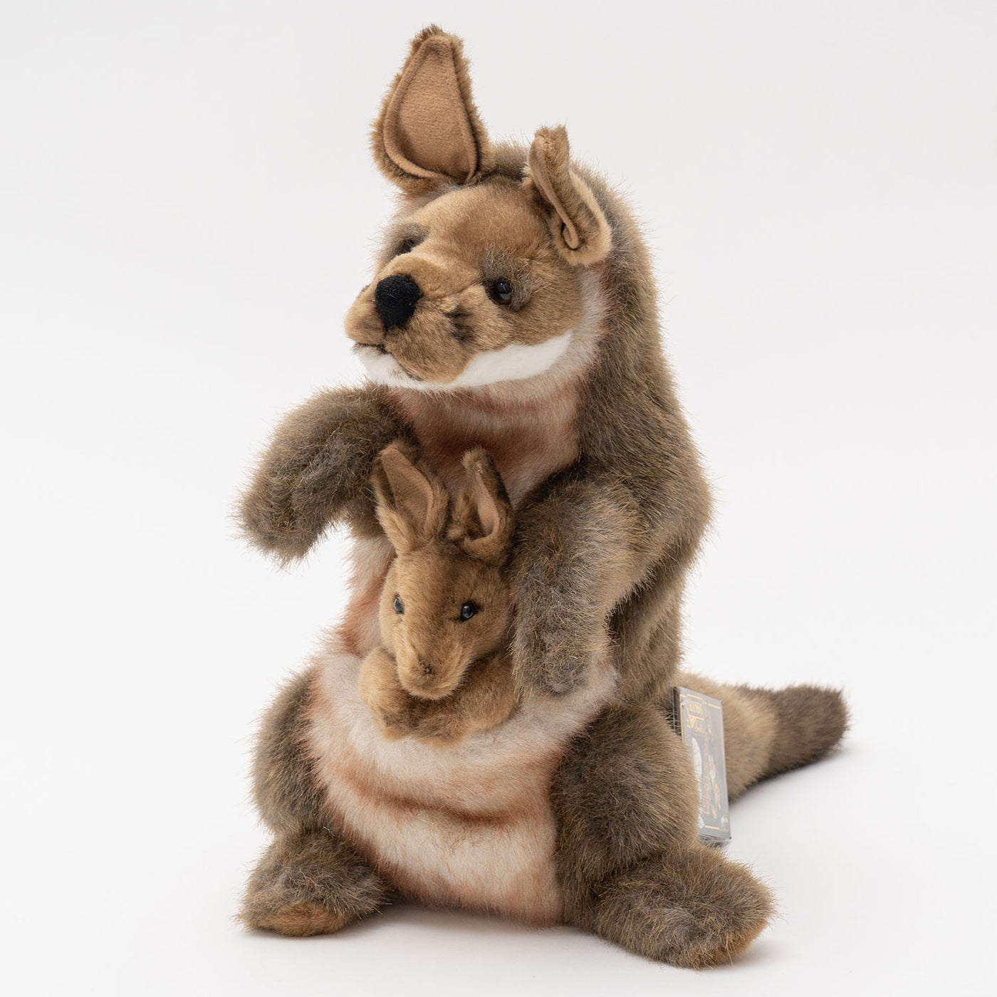 Hansa Kangaroo And Joey Puppet - 29cm - Soft Plush Toy | Australian ...