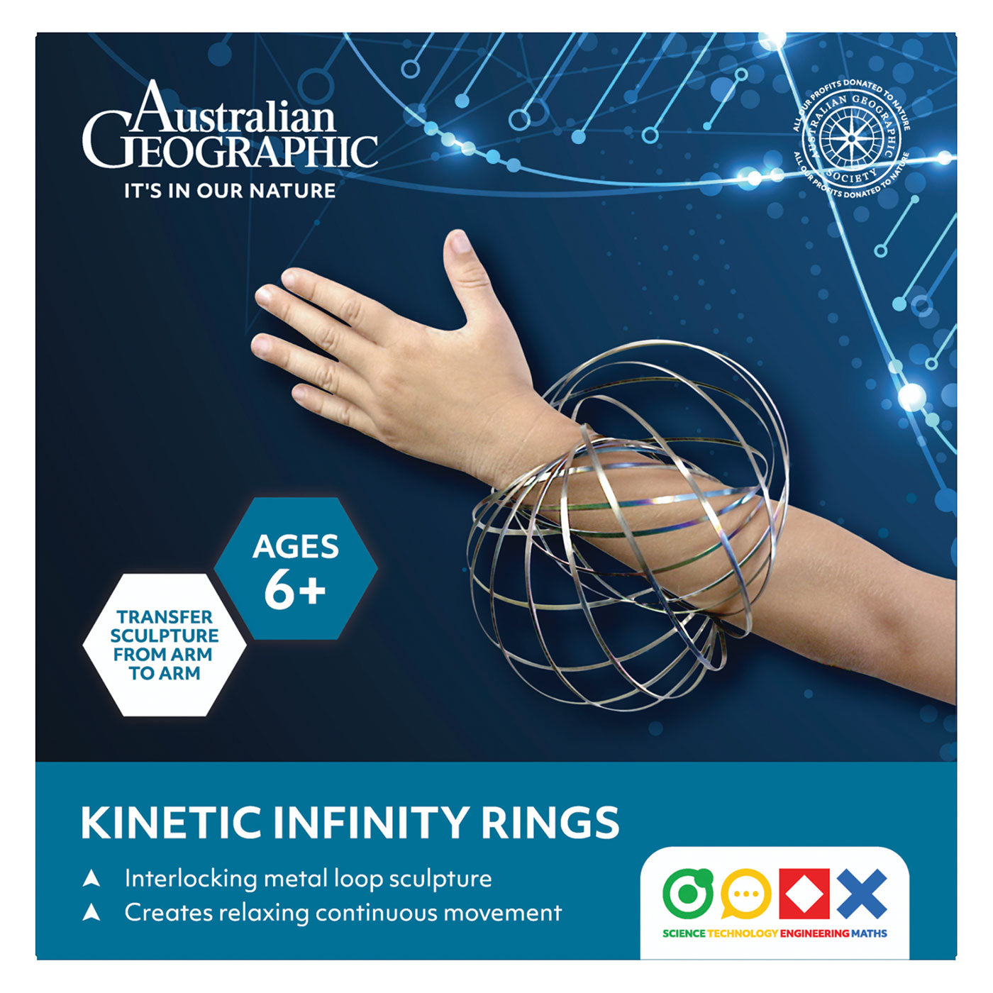Australian Geographic STEM Kinetic Infinity Rings