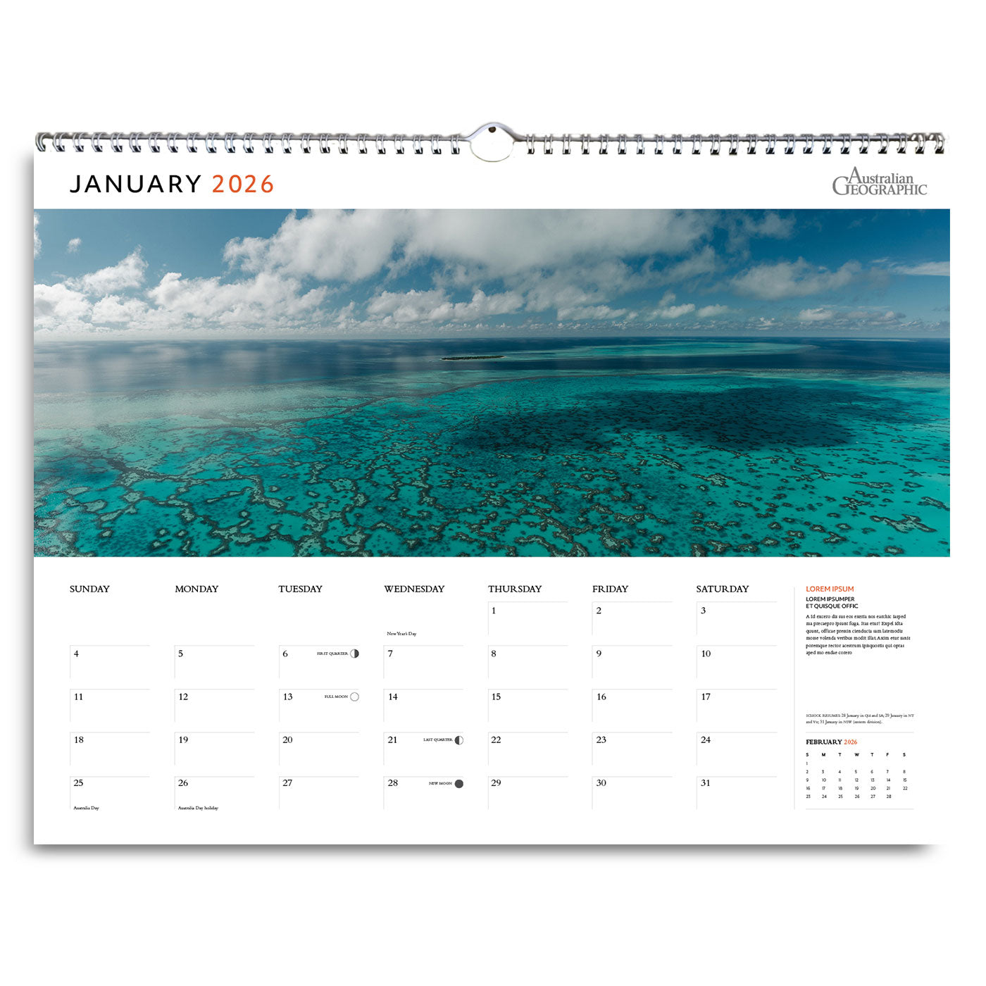 Australian Geographic Panorama Calendar 2026