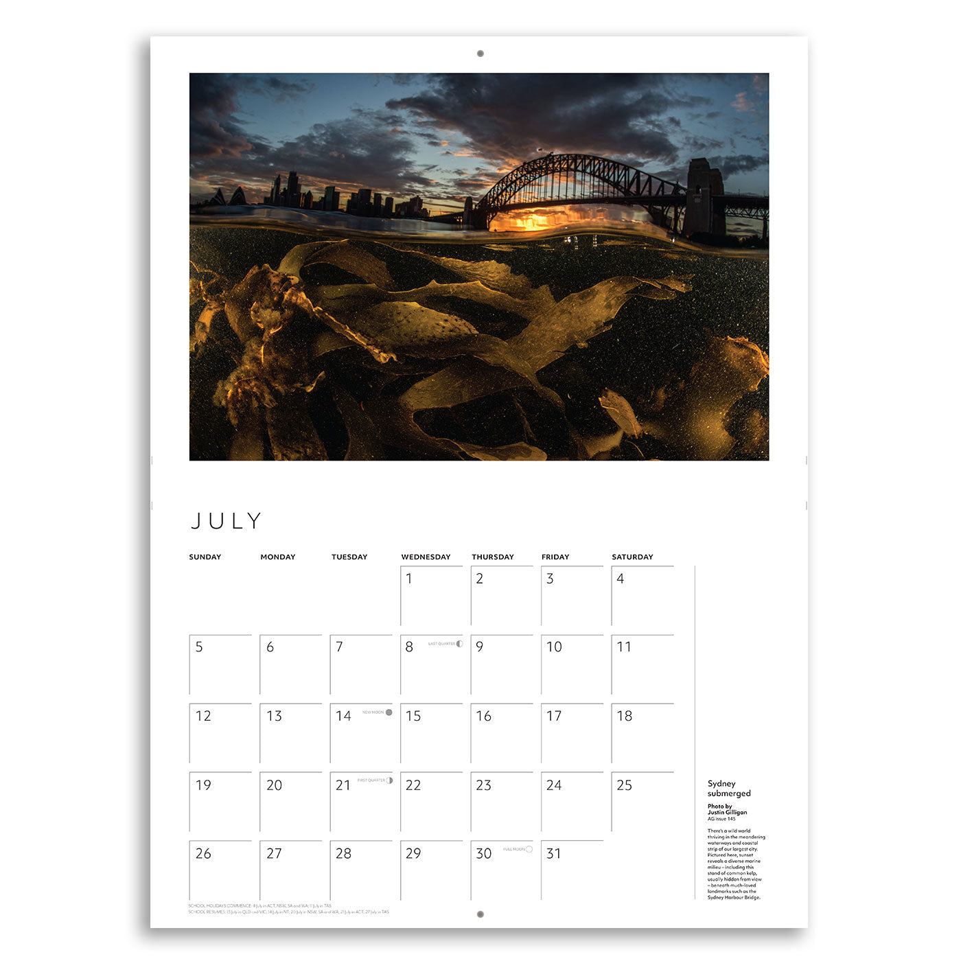 Australian Geographic 40th Anniversary Photography Calendar 2026