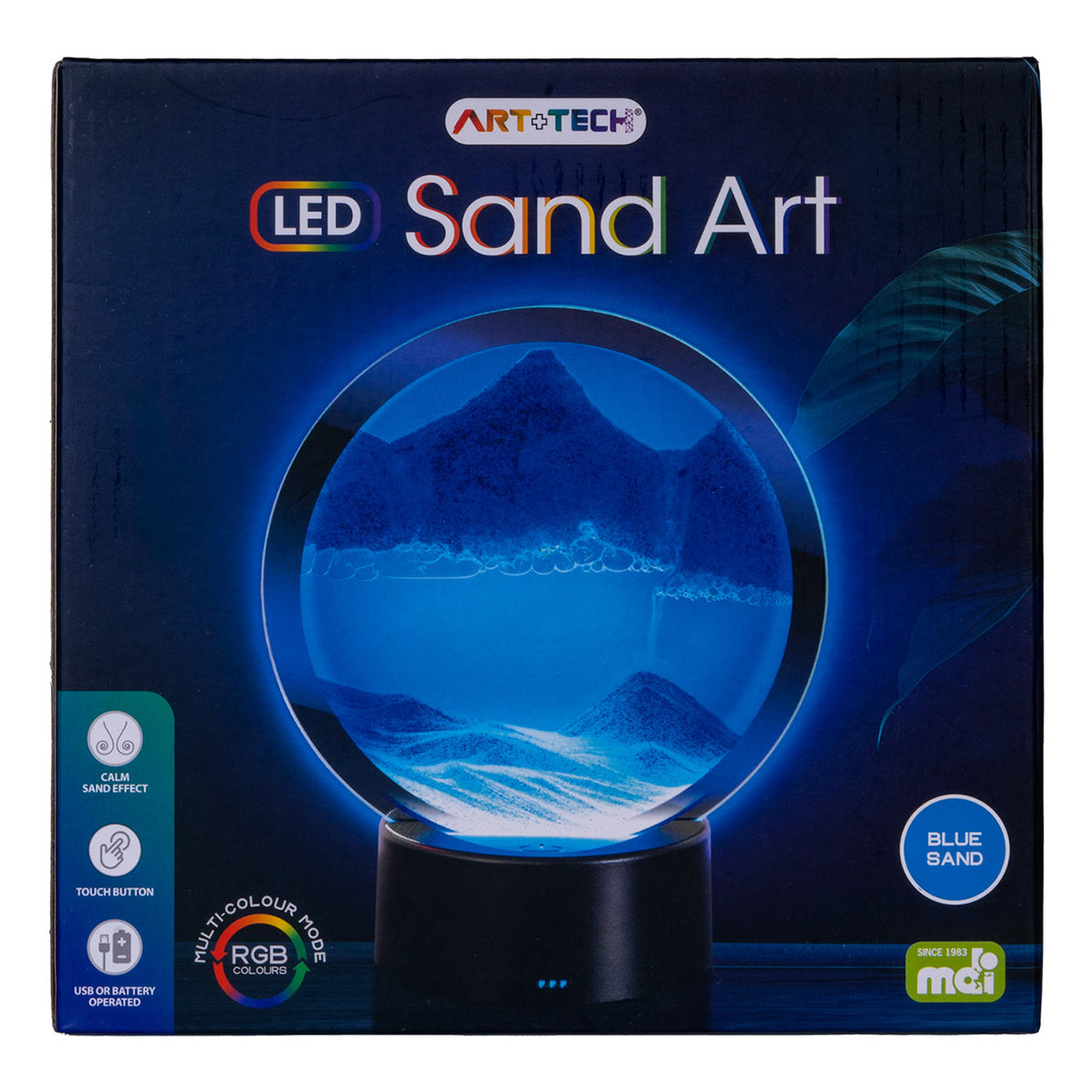 Circular LED Sand Desk Art - Blue - Australian Geographic Shop