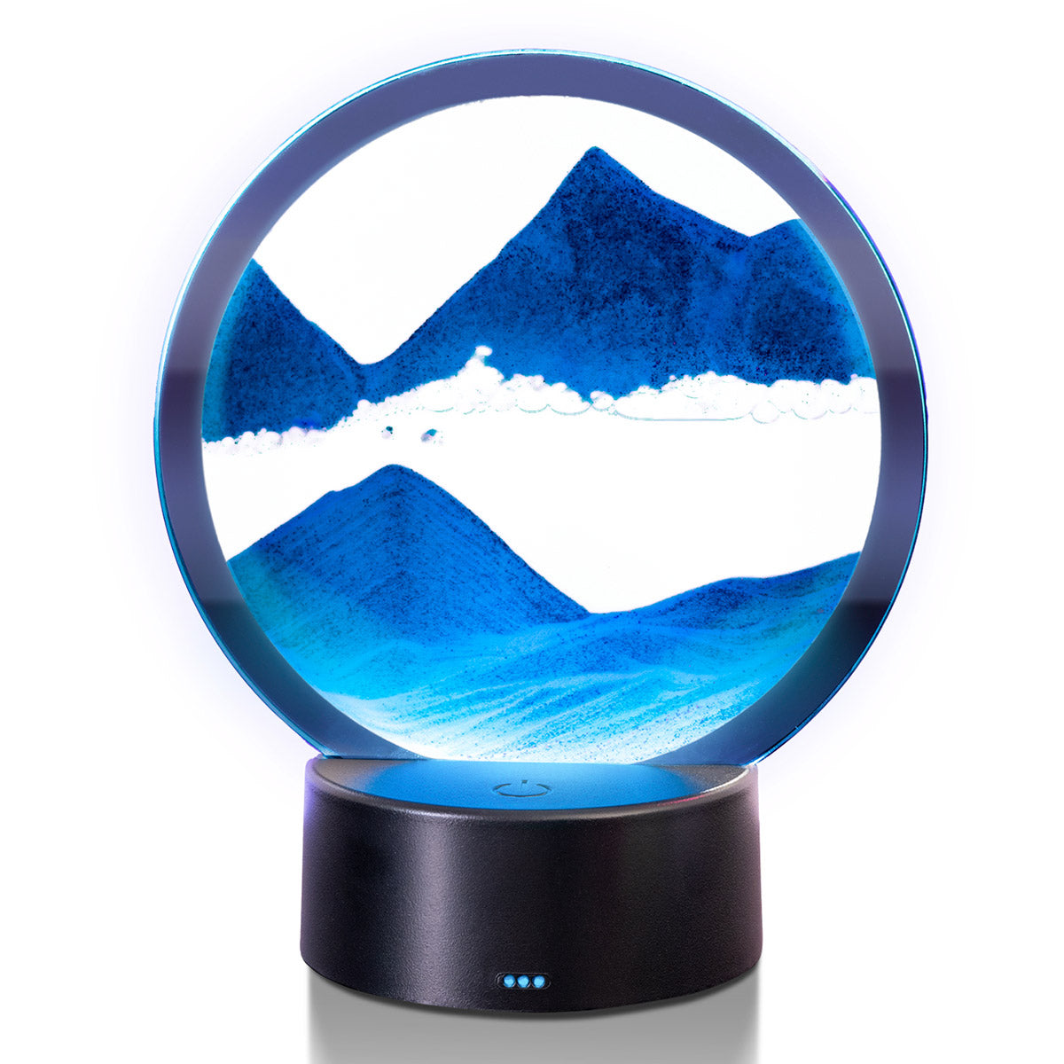 Circular LED Sand Desk Art - Blue - Australian Geographic Shop