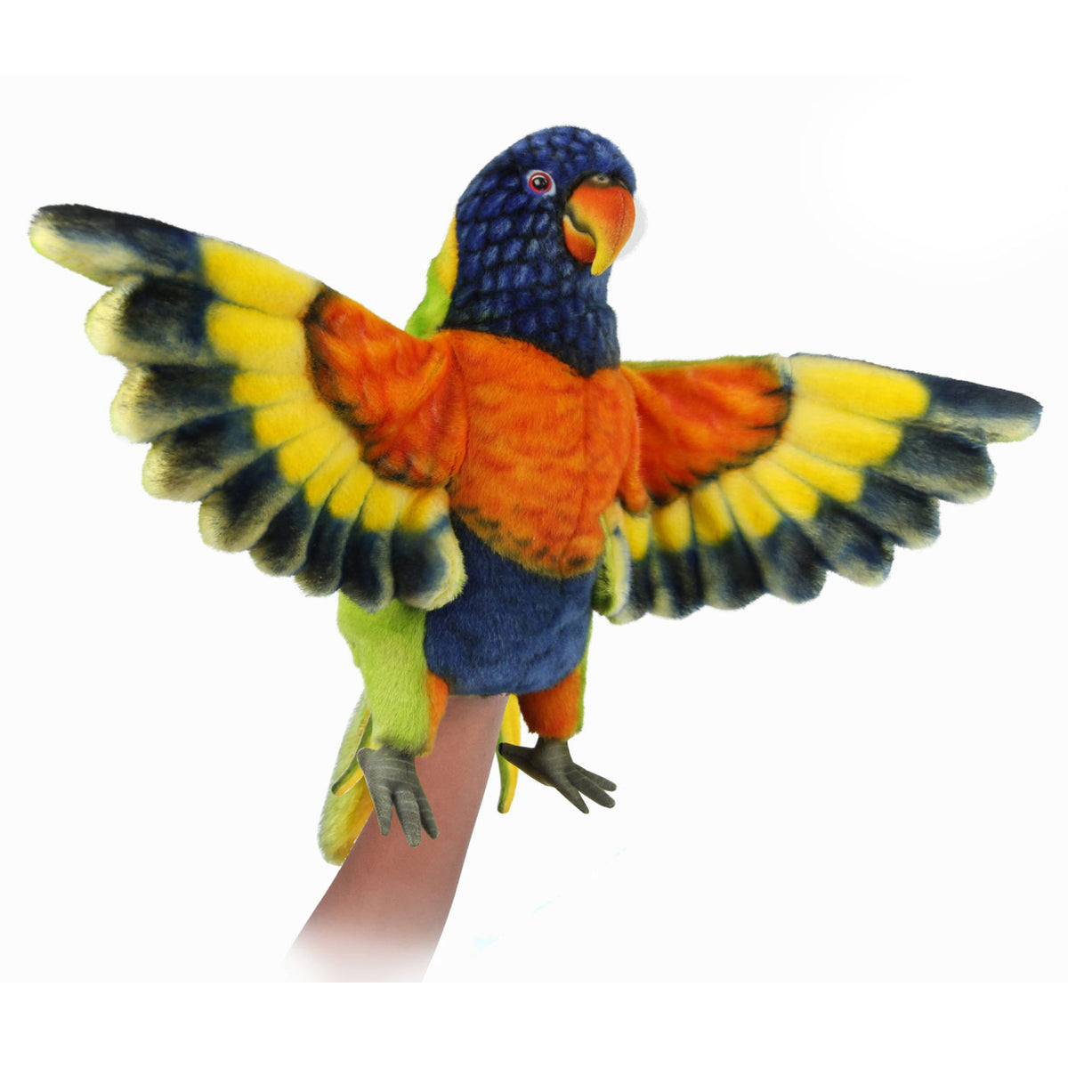Hansa Rainbw Lorikeet Puppet - 50cm - Soft Plush Toy | Australian ...