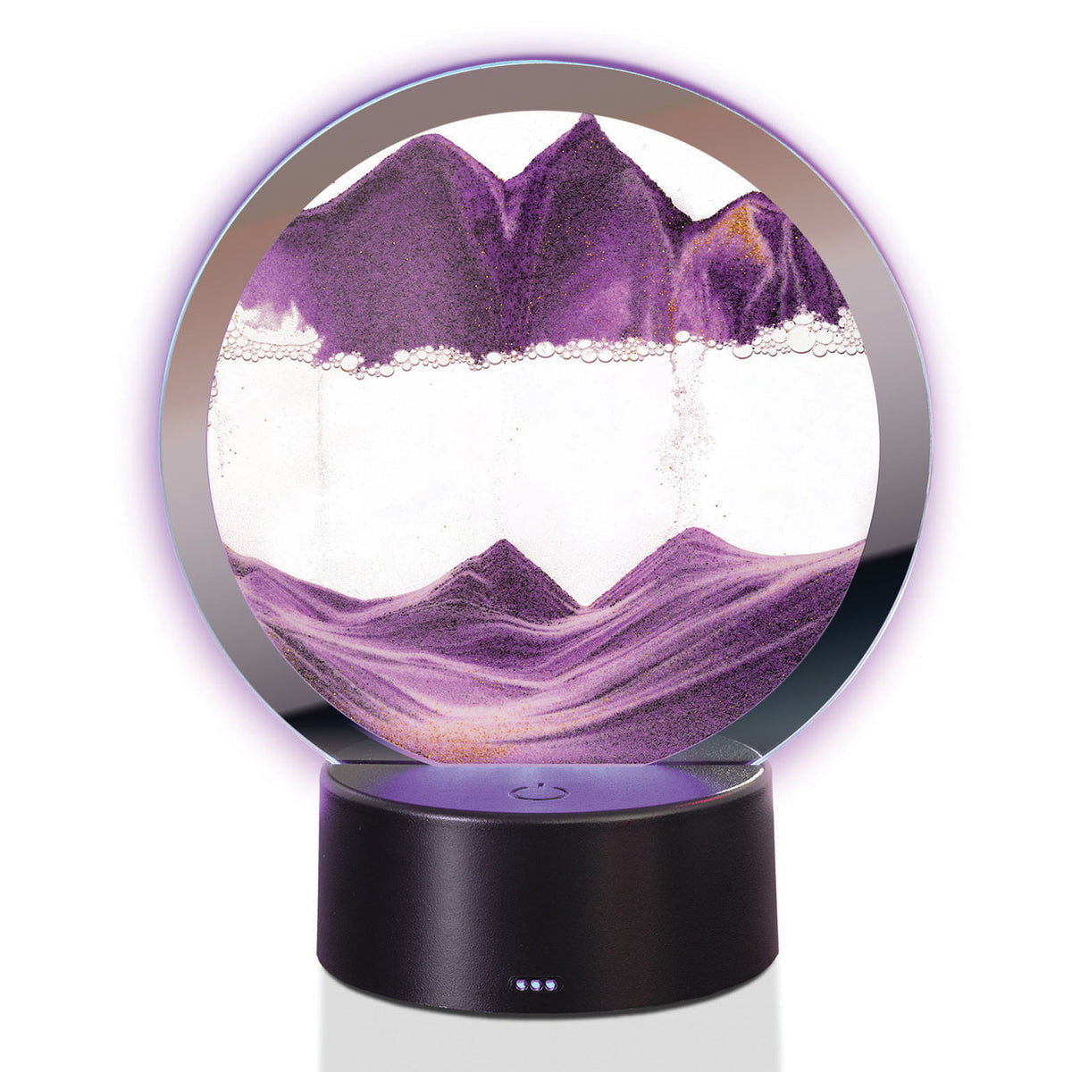 Circular LED Sand Desk Art - Purple - Australian Geographic Shop