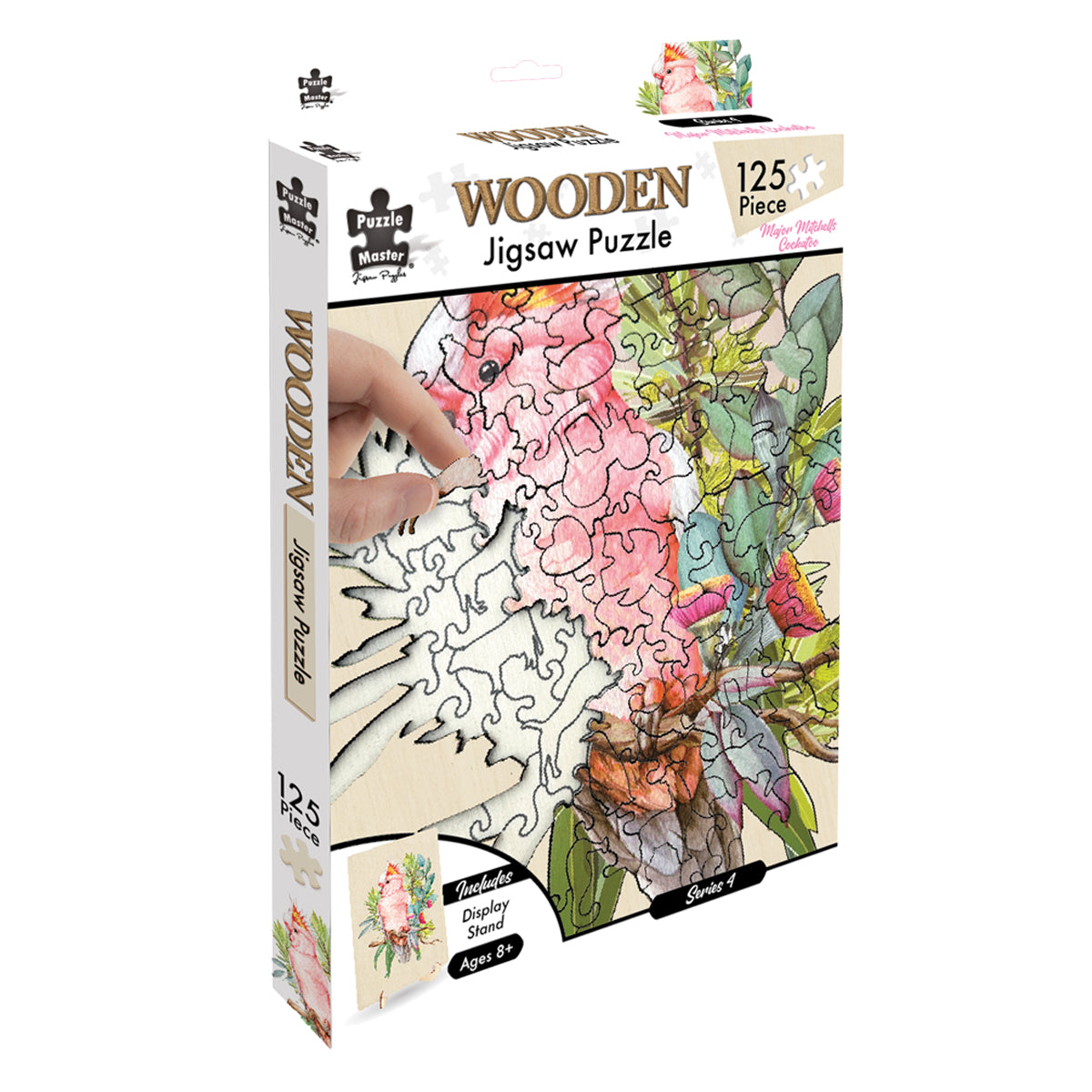 Shaped Wooden 132 Piece Major Mitchell's Cockatoo Jigsaw Puzzle ...