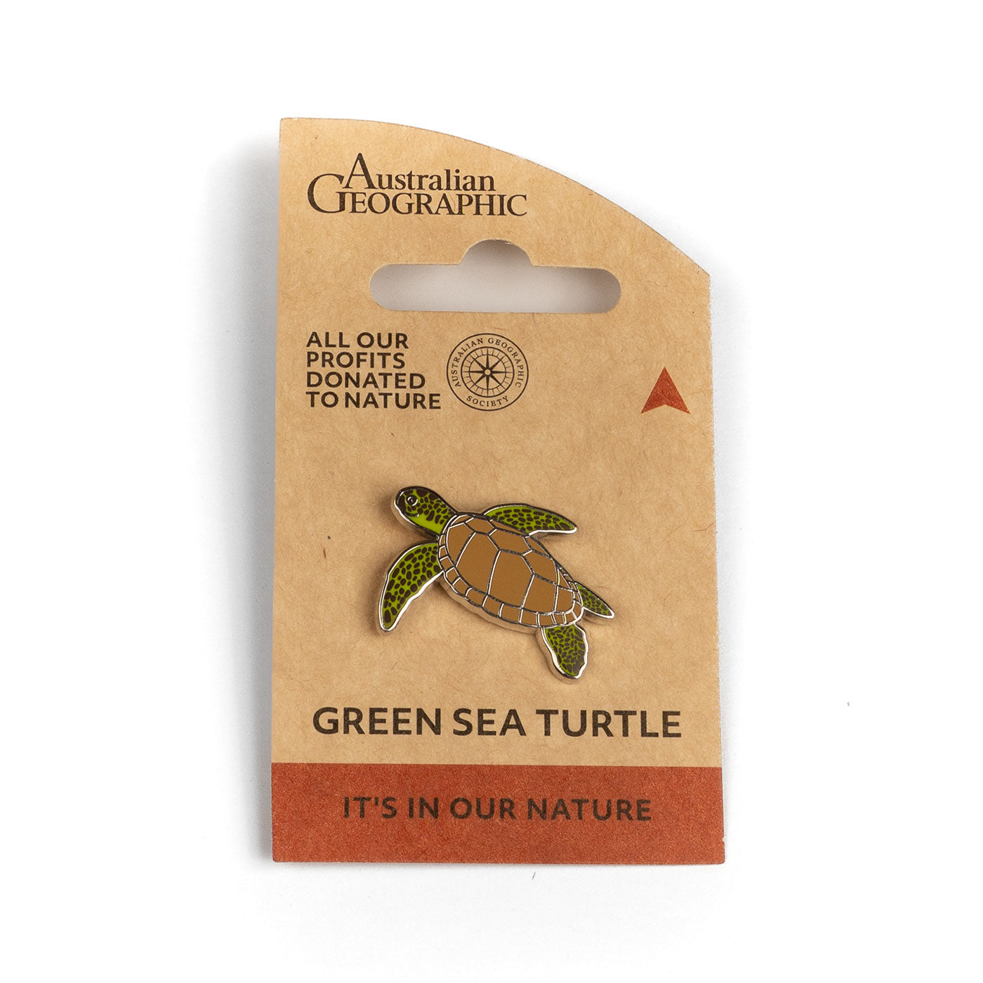 Green Turtle Wildlife Gift Lapel Pin — Australian Geographic