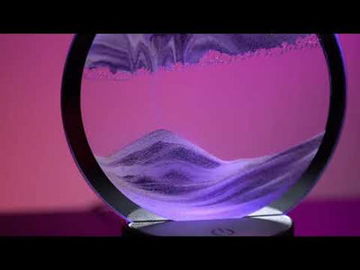 Circular LED Sand Desk Art - Purple - Australian Geographic Shop
