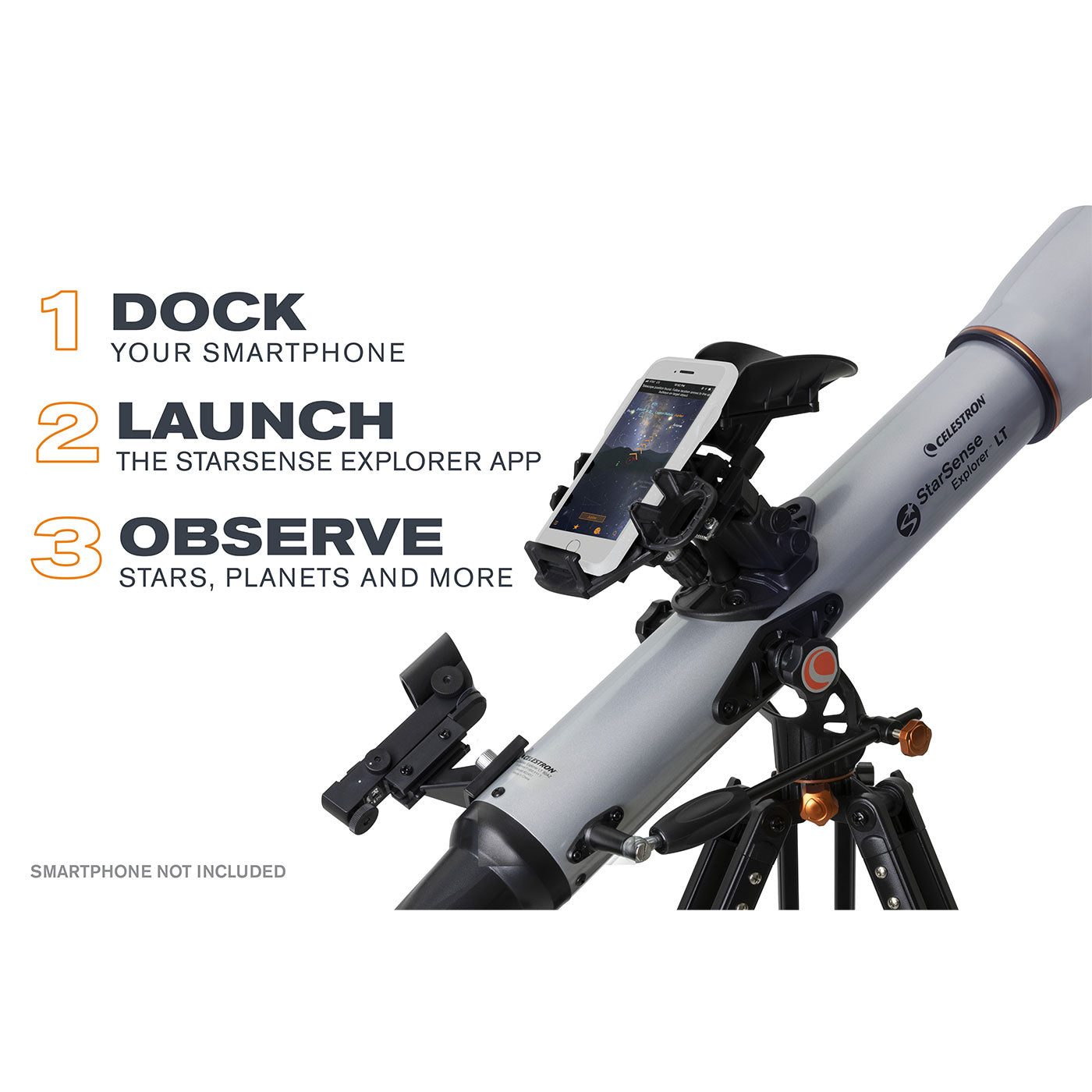Celestron Starsense Explorer™ LT 80AZ Smartphone App-Enabled Refractor ...